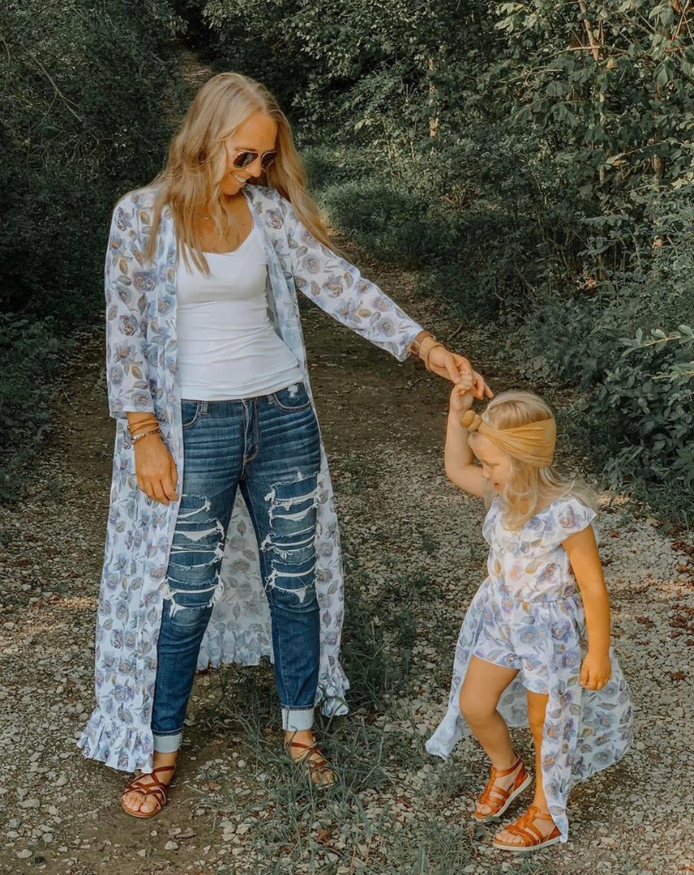 Mommy and me summer dusters for mom and baby girl